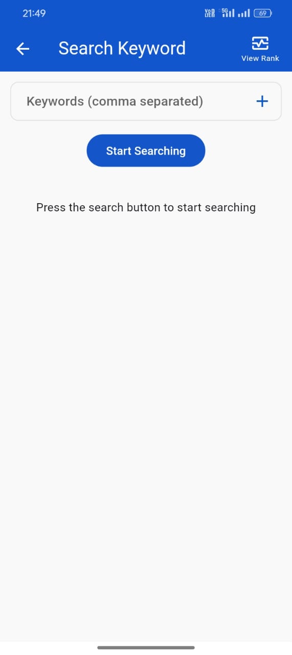 Youtube Keyword Rank Tracker App